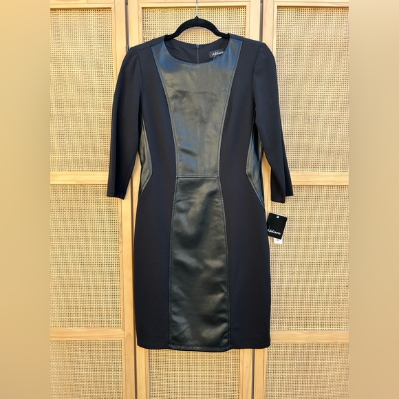 Addison | Dresses | Addison Leather Panel Dress | Poshmark